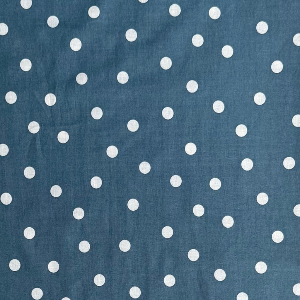 blue polka